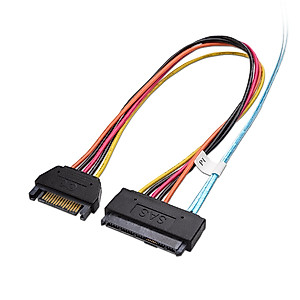 Cable Matters Internal Mini SAS to SAS Cable 1.6 Feet, 0.5m (SFF-8087 to SFF-8482)