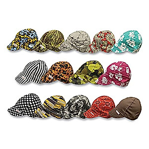 Comeaux Caps mens Cap welding helmets, Assorted Prints, 6 7 8 inches US, 1 Count (Pack of 1)