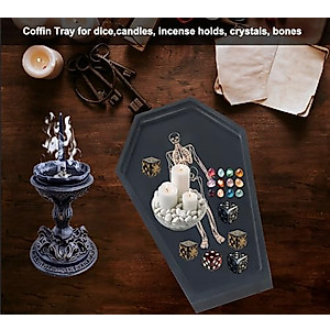 Goth Charcuterie Boards - Coffin Tray Skeleton for Horror Party - Coffin Serving Tray Food Decor - Gothic Kitchen Accessories Cheese Platter Tray