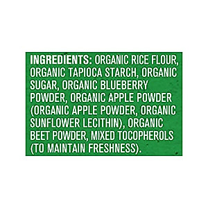 Gerber Snacks for Baby Teethers, Organic Gentle Teething Wafers, Blueberry Apple Beet, 1.7 Ounce, 12 Count Box