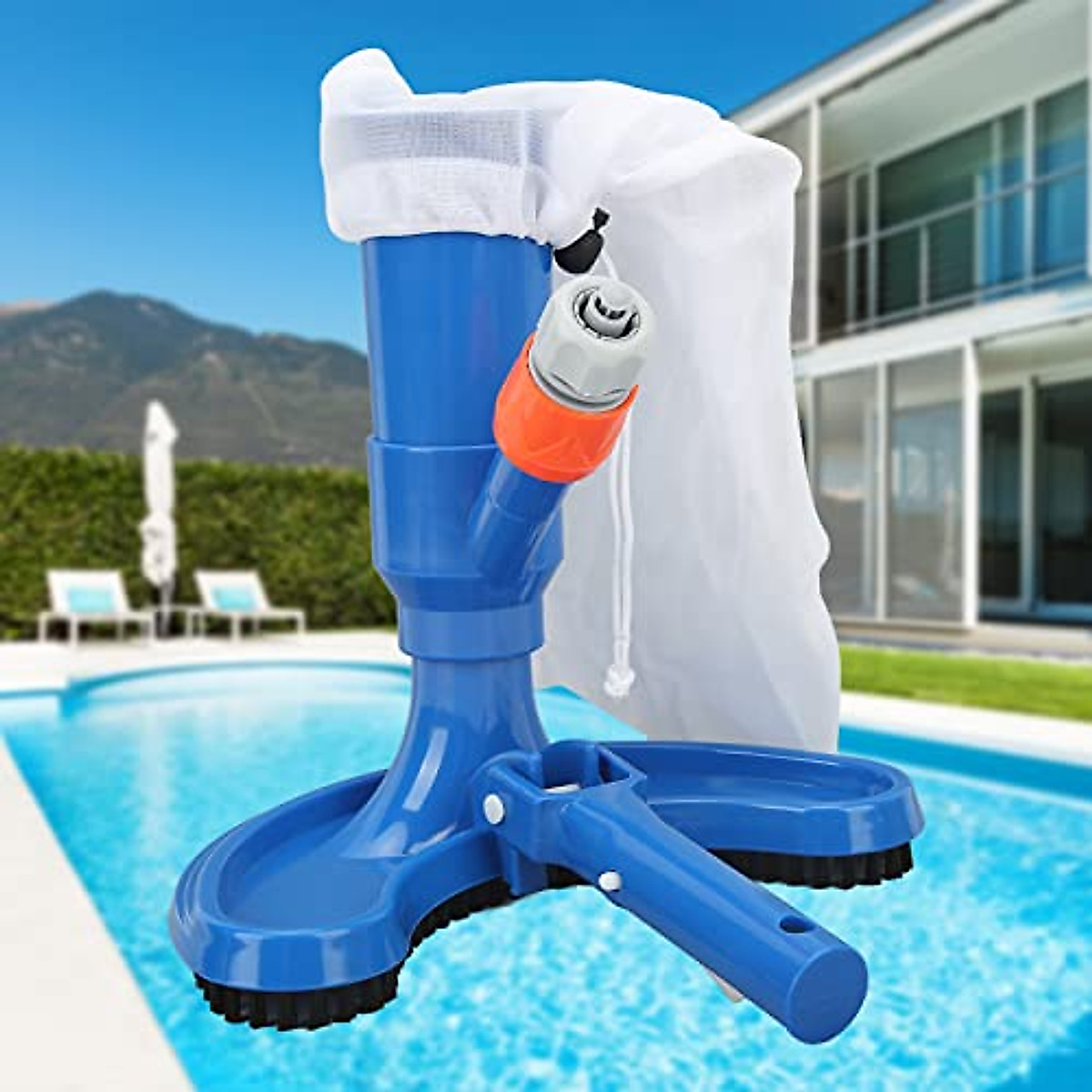 RvSky Garden kit Pool Vacuum Head Strong ABS Quick Connection Half Moon Easy Assembly Manual Pool Vacuum for Swimming Pool Cleaning
