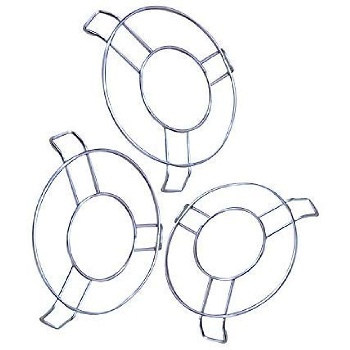 Garden Of Arts Metal Hot Pot Stand (Set of 4) Stainless Steel Heat Resistant Hot Pan/Pot Stand