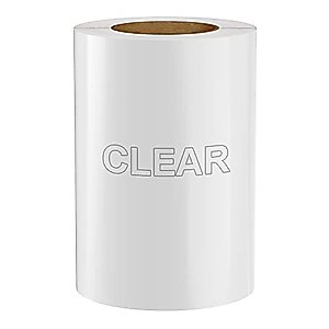 Premium Vinyl Label Tape for DuraLabel 9000 / Kodiak, LabelTac 9, VnM 8, SafetyPro 9G and Viscom ProMax 9, Clear, 8" x 150'