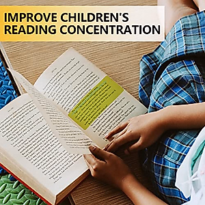 8 PCS Guided Reading Highlight Strips Colored Overlays Bookmark, Reading Guide Strips Dyslexia, Highlighter Line Bookmark for Students Teachers Teaching Supplies (Horizontal Line)