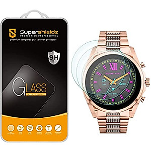 Supershieldz (3 Pack) Designed for Michael Kors Gen 6 Bradshaw and Michael Kors Access Grayson (Gen 2) Smartwatch Tempered Glass Screen Protector, Anti Scratch, Bubble Free