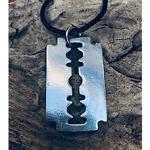 Trilogy Jewelry Pewter Faux Razor Blade Necklace/Pendant