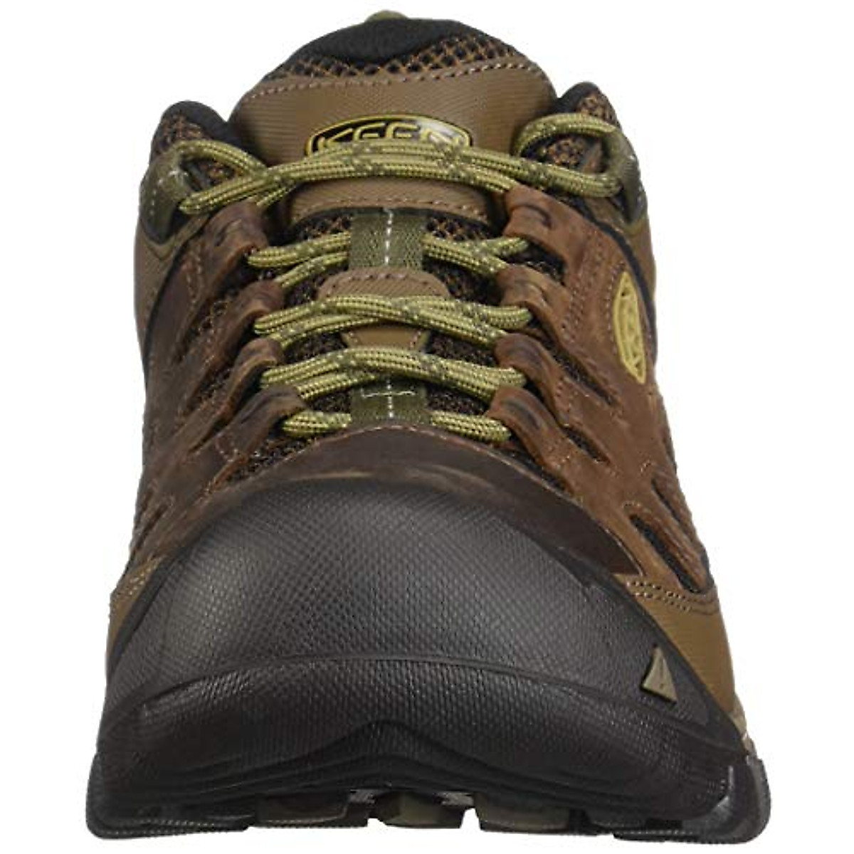 KEEN Men's Targhee Vent Low Height Breathable Hiking Shoes, Cuban/Antique Bronze, 10.5