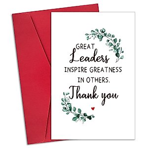 Ogeby Funny Boss Day Card Gifts for Boss Him Her, Cute Boss Day Card Gifts for Women Men, Happy Boss’s Day Gift from Group Employee, Lovely Thank You Card Gift for Boss Leader