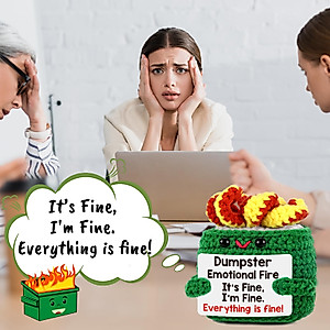 TuSuQing Gamer Gifts for Men Mini Positive Crochet Taco Boyfriend Teenage Boy Birthday Christmas Gifts Box Christmas Small Gifts for Women Birthday Gifts