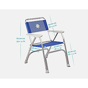 FORMA MARINE Boat Chairs White Vinyl MESH Deck Folding Marine Aluminum Furniture Set of 2 M100PW
