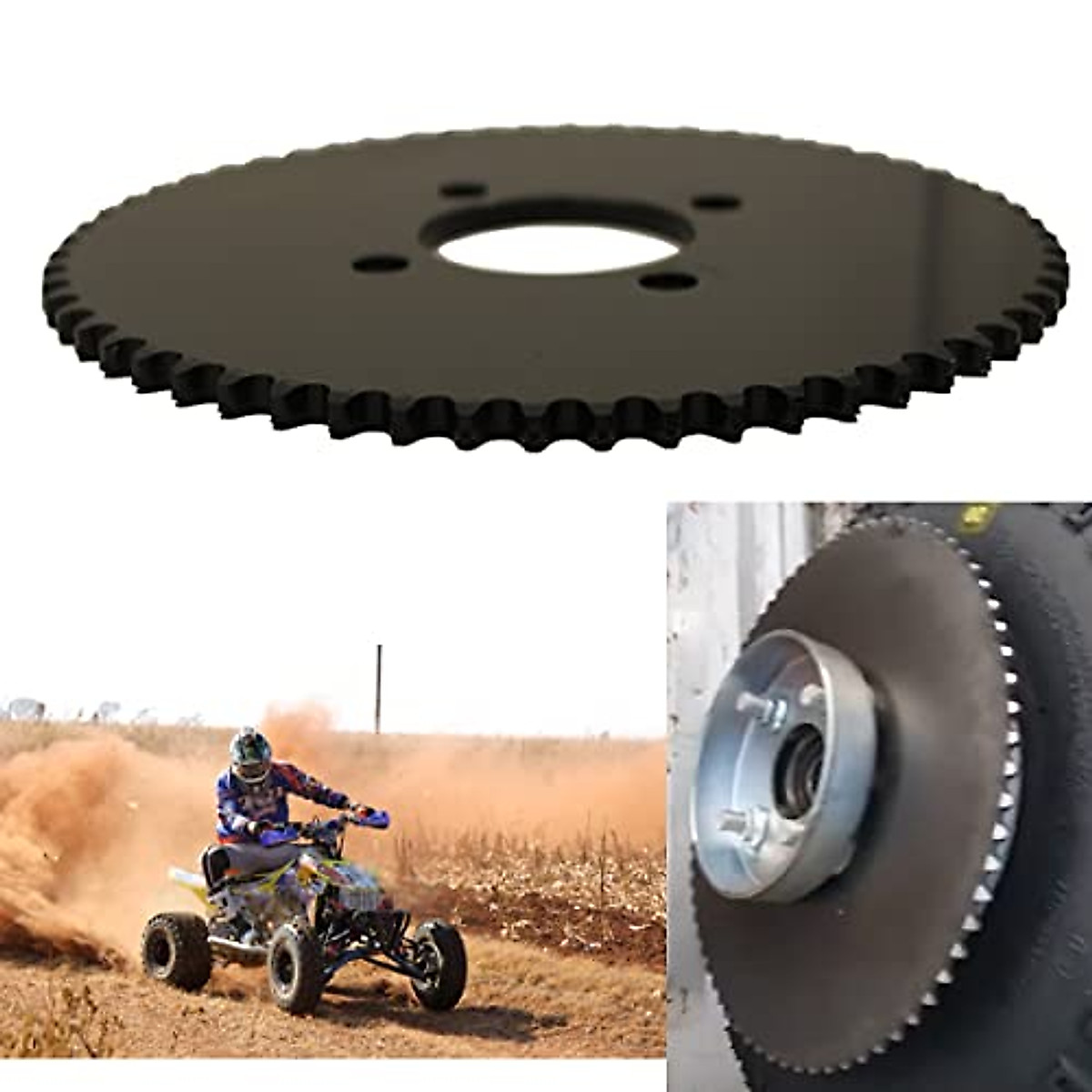 Go Kart Sprocket,60 Tooth #35 Rear Chain Sprocket Steel for Compatible with Go Carts and Mini Bikes Predator 79cc 212cc 420cc Trike ATV Quad