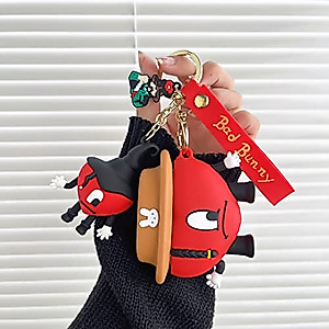 Un Verano Sin Ti AirPod case,Compatible Model:AirPod Pro,Kawaii Bad Bun-ny Design,Cute Fun Fashion Cartoon Design Pattern Skin (Rabbit)