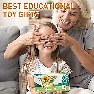 Tilhumt Montessori Screwdriver Board Set for Kids, Storage Wooden Toddler Real Tools Montessori Toys Preschool Toys Fine Motor Skills Toys for 3 4 5 Year Old Children, Classroom STEM Toy