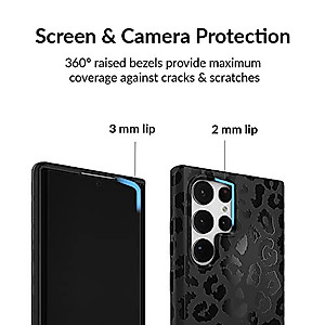 Velvet Caviar Compatible with Samsung Galaxy S23 Ultra Case for Women [8ft Drop Tested] Cute Protective Phone Cases - Black Leopard (S23 Ultra, 2023 Release, 6.8")