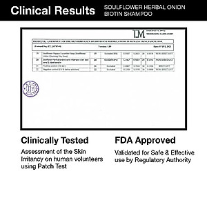 Soulflower Biotin Shampoo for Hairfall Control, Strengthening, Hydrates & Protects hair, Cruelty Free, Vegan, Paraben & Sulfate Free, Aloevera, Onion & Plant Keratin - 10 oz