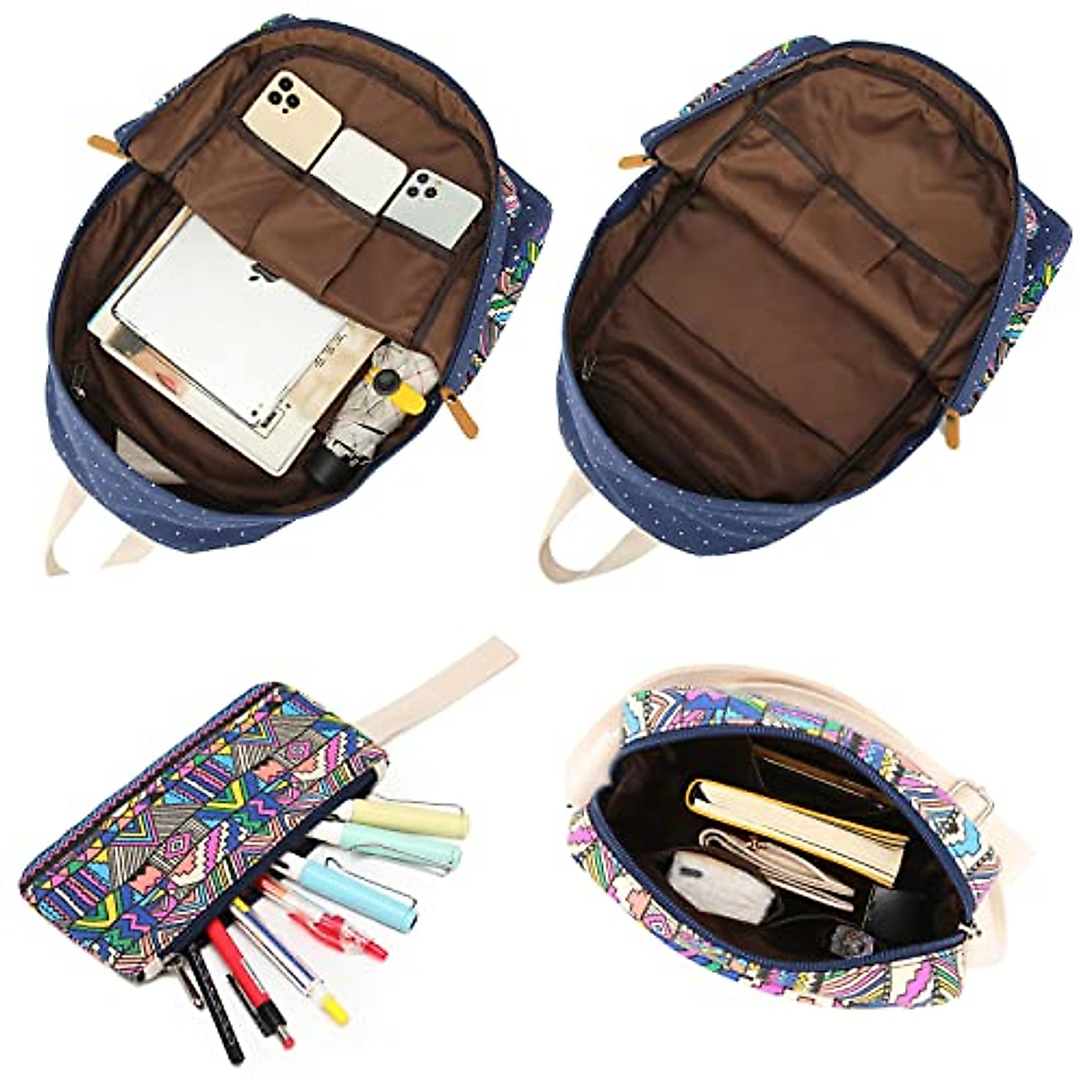 EZYCOK Laptop Backpack for Teen Girls Women Lightweight School Backpack College Bookbag Casual Daypack, Best Christmas Birthday Gift