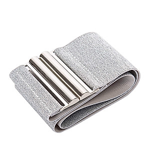 GRACE KARIN Vintage Women Metal Skinny Elastic Buckle Dress Waist Belt Silver L