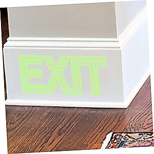 ARTIBETTER 3sets Export Sticker Signs Stickers Exit Decals Protection Sticker Exit Sticker Way Indicator Sticker Sign Sticker Shopping Mall Exit Decal Glowing Sticker Mall Supplies 2sheets*3