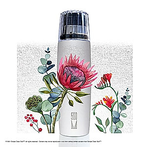 Simple Clean Stuff-V500-Stainless Steel Bottle, Triple Layer Insulate Vacuum Travel Thermos, w/Crystaline Cup-Perfect for Wine, Cocktails, Beverages like Tea/Coffee-Hot 18 hrs/Cold 48 hrs-500ml/16.9oz