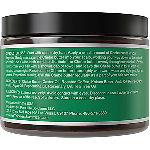 Chebe Butter For Hair Growth With Rosemary Oil. 2oz Vegan Chebe Hair Butter Grease For Hair Men, Women. Hair Thickening, Moisturizing, Strengthening. Hair Growth Scalp Treatment For Dry, Brittle Hair