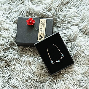 Zhenpony Jewelry Gift Boxes Set, 8-Piece 8-Color Small Kraft Paper Box for Rings, Pendants, Earrings, Necklaces - Ideal for Christmas, Anniversary, Wedding, Birthday - 3.54 x 2.75 x 1.18 Inches