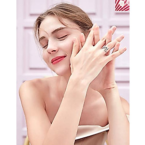 925 Sterling Silver Raccoon Ring Thumb Ring Adjustable Open Ring for Women Size 6 7 8 9 Jewelry