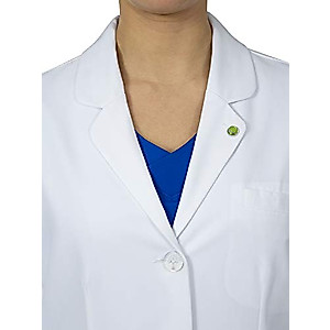 Healing Hands Lab Coat Women 4 Pocket Mid Length 5101 Fiona Womens Lab Coat The White Coat Modernist Collection White 2XL