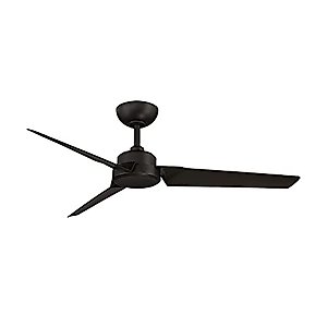 Roboto Smart Indoor and Outdoor 3-Blade Ceiling Fan 52in Oil Rubbed Bronze with Remote Control works with Alexa, Google Assistant, Samsung Things, and iOS or Android App