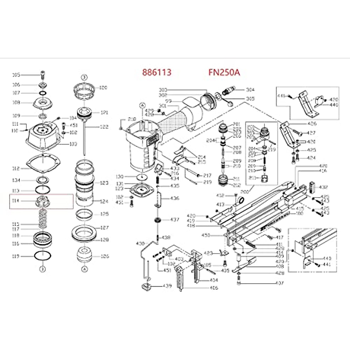 Piston Bumper for Porter Cable 886113