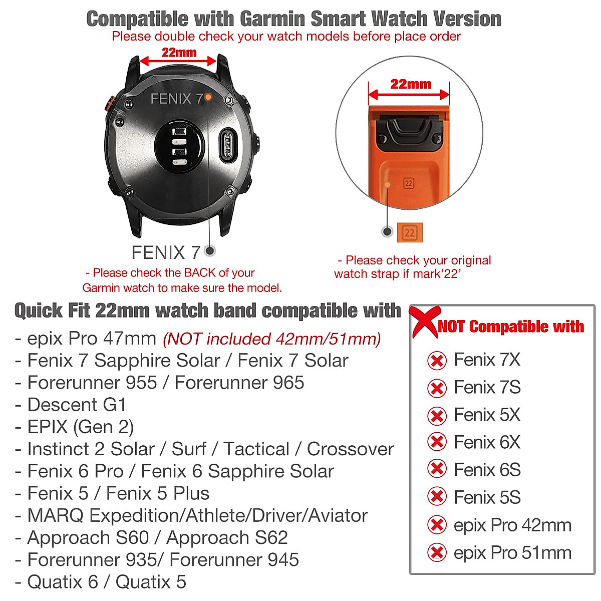 Abanen Hook and Loop Quick Dry Watch Band for Fenix 6/5/7/EPIX 2, 22mm Woven Nylon Ultralight Sport Wristband Strap for Garmin Fenix 6 Pro/Sapphire,Instinct,Forerunner 955 (Black Green)