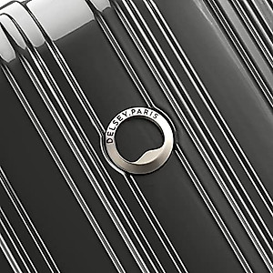 DELSEY Paris Helium Aero Hardside Expandable Luggage with Spinner Wheels, Brushed Charcoal, Checked-Medium 25 Inch