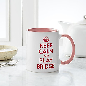 CafePress Keep Calm Play Bridge Mug Ceramic Coffee Mug, Tea Cup 11 oz