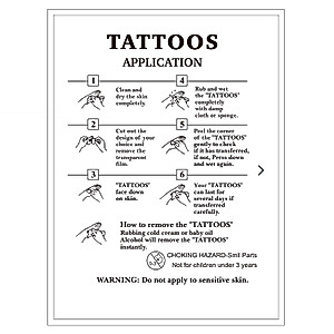 Dopetattoo 6 Sheets Fake Tattoos Medusa Tattoo Temporary Tattoos Suitable for Adult Women Men for Children Boys and Girls
