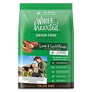 WholeHearted Grain Free All Life Stages Lamb and Lentil Formula Dry Dog Food 40 lbs.
