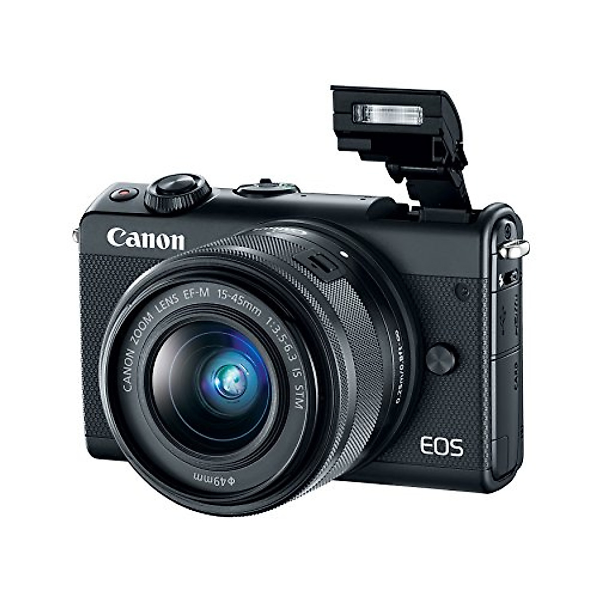 Canon EOS M100 Mirrorless Camera w/ 15-45mm Lens & 55-200mm Lens - Wi-Fi, Bluetooth, and NFC enabled (Black)