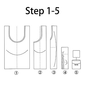 DZH Enjoy 10 Pack Cute Floral Leaves Print Reusable Grocery Bags Portable Foldable Shopping Bag Eco-friendly Shopping Tote with Hook,Medium