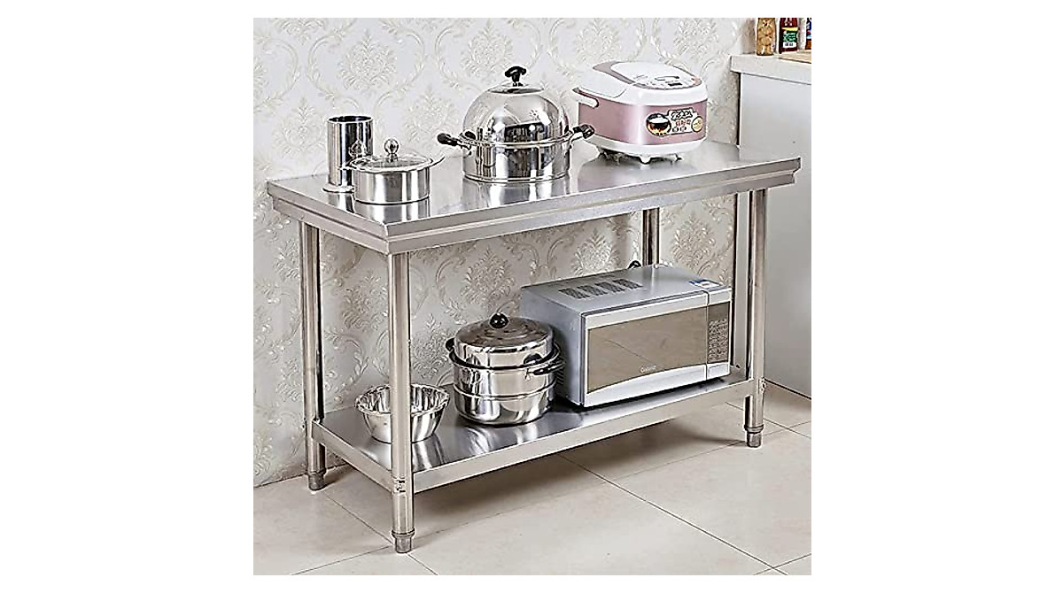 Commercial Stainless Steel Work Table for Kitchen & Hotel