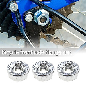 Create idea 8Pcs 5/16'' Bicycle Wheel Axle Track Nuts for Vintage/Traditional Children's Bike Front Wheels Road Bike Mountain Bike and Fixed Gear Bike Wheels Accessories Alloy