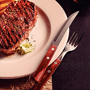 Tramontina 12-Pieces Barbecue Set 6 Knives 6 Forks