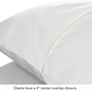 Nate Home by Nate Berkus 250TC Glen Plaid Duvet Cover Set | All-Season Cotton - Twin Size - from mDesign - 2 Piece - Includes 1 Duvet Cover, 1 Pillow Sham, Pearl Multi (Cream/Beige)