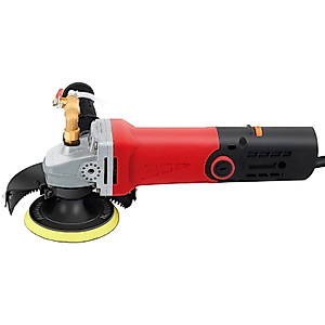 VEVOR Wet Buffer / Polisher, Variable Speed 8 pcs Kit, Extra 4" & 5" Diamond Polishing Pads , Buffing Machine w 59" Pipe Adapter & Splash Shield, Concrete Stone Tool for Granite/Marble Countertop CE