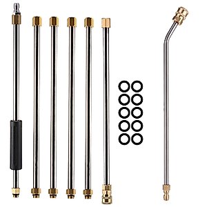 M MINGLE Pressure Washer Wand Extension, 1/4 Inch Quick Connect, 4000 PSI