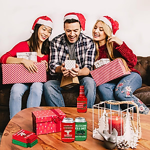 Funny Christmas Beer Can Covers, Christmas Vacation Merchandise Decorations, 8 Pcs Can Cooler Sleeves, 12 oz Reusable Can Coolers for Beverage Soda Drinks, Novelty Holiday Party Decor Supplies