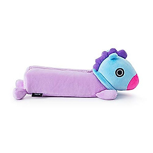 BT21 MANG Character Soft Plush Stuffed Animal Cute Pencil Case Pouch, Purple/Blue