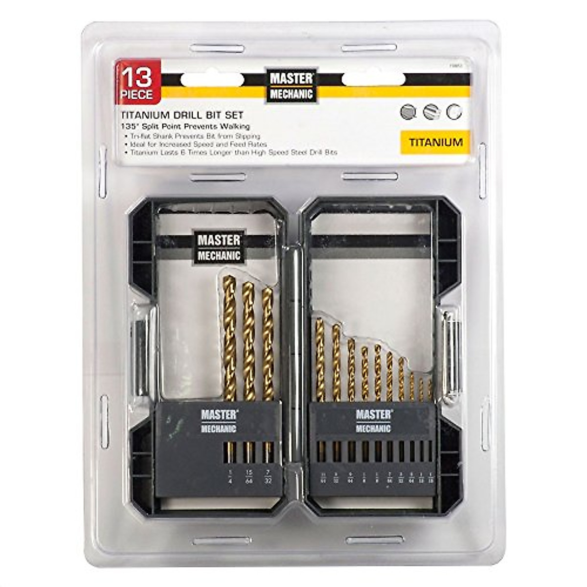 Master Mechanic 158853 13 Piece Titanium Bit Set