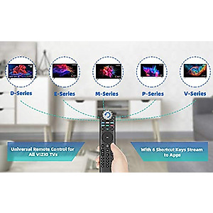 XRT140 Watchfree Smart TV Remote Works with All VIZIO Quantum 4K UHD LED HDR Smart TVs