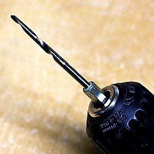 KAKURI Taper Drill Bit for Wooden Nails 3/16 inch (4.7mm), 1/4 inch Hex Shank, Titanium Coated