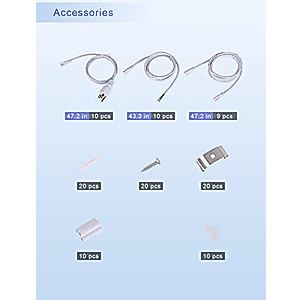 AQIQUUT Led Shop Light, Led Garage Light,8FT 72W T8 5000K 8500LM Linkable Clear Cover Integrated V-Shape,for Garage Warehouse Shopping Mall,10-Pack