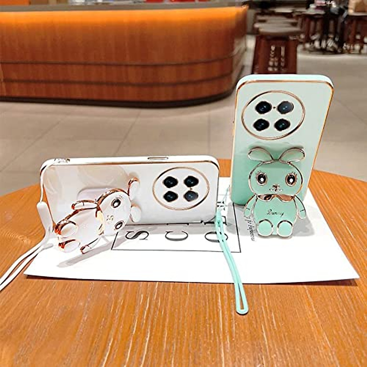 Lozeguyc for Oneplus 11 5G Case 3D Cute Cartoon Hidden Rabbit Kickstand Design for Women Girls,Luxury Plating Glitter Soft Silicone Girly Phone Case with Camera Protection Cover for Oneplus 11 Purple