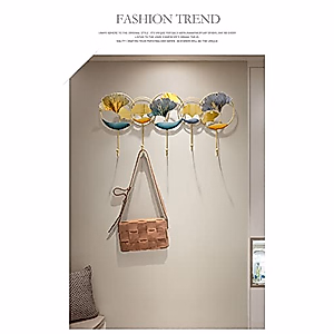 BBSJ Nordic Bedroom Door Back Hook Fashion Entry Porch Coat Hook Free Punching Metal Coat Hook Wall Hanging